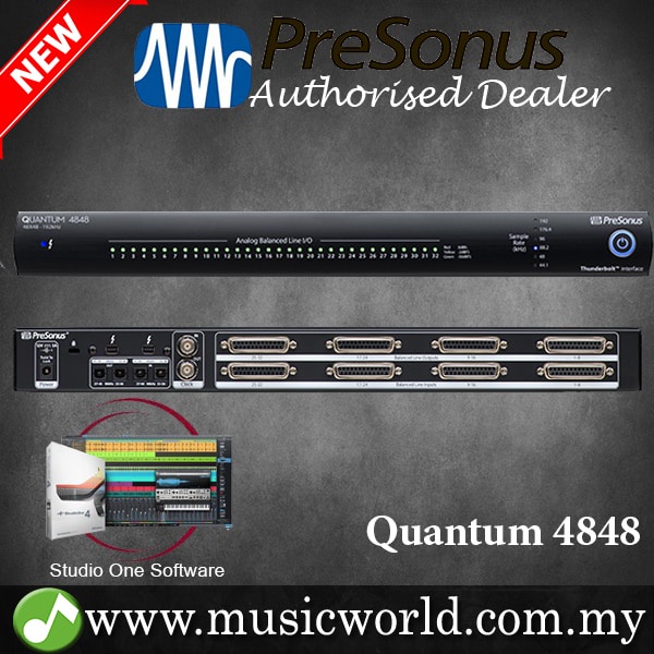 Presonus Quantum 4848 24 Bit 192kHz Thunderbolt Audio Interface with ...