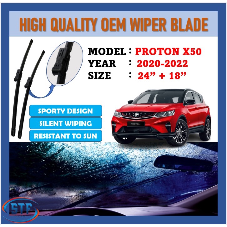 Proton X50 2020-PRESENT OEM Front Windshield Wiper High Quality 24 ...