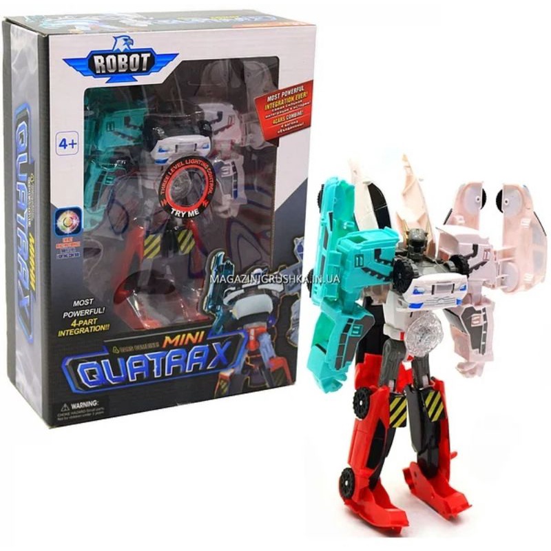 Tobot Kids Toys Quatrax 4 Tobot Mini Transformer Quatrax 4 Series ...