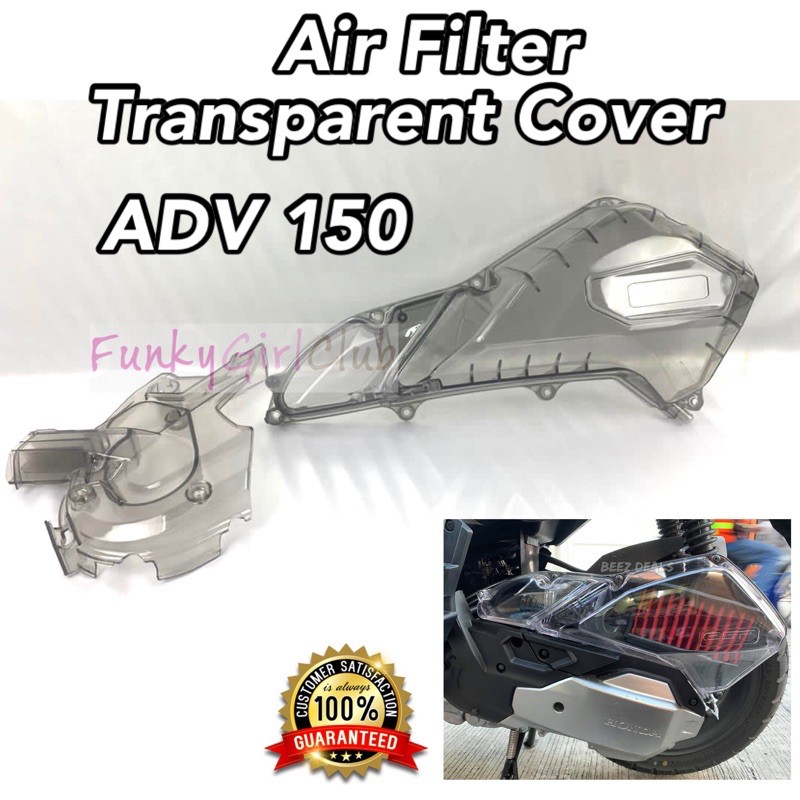 HONDA ADV150 AIR FILTER COVER CVT TRANSPARENT COVER SMOKE / CLEAR ADV ...