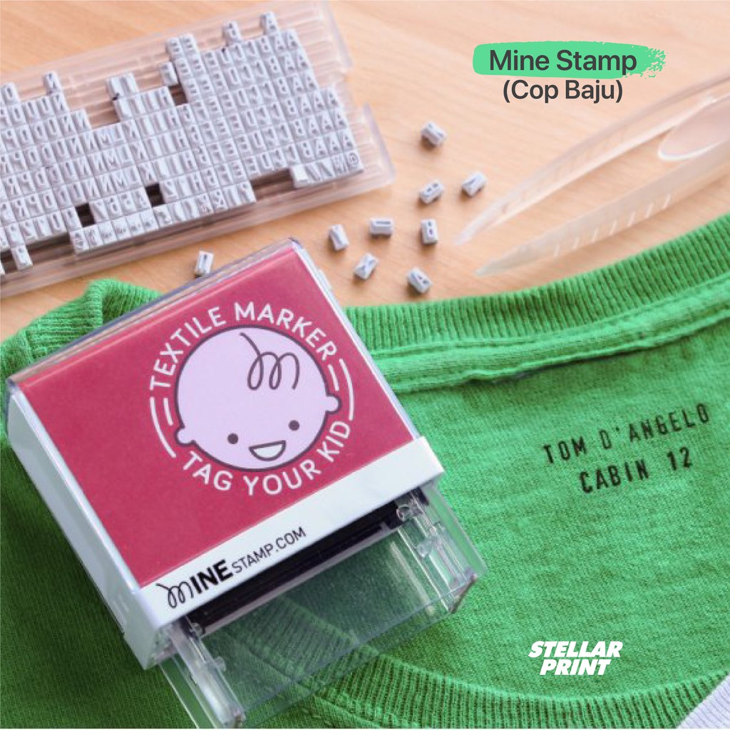 COLOP Mine Stamp / Textile Marker / DIY Stamp / Cop Baju | Shopee Malaysia