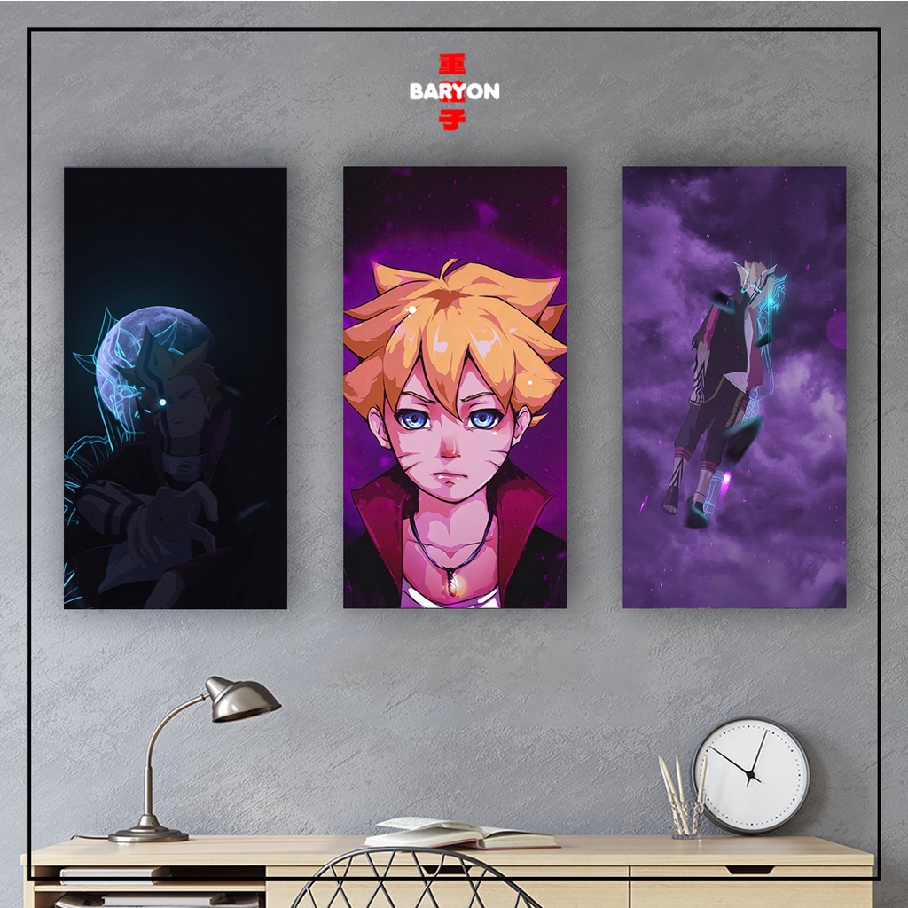 Baryon BORUTO UZUMAKI Wall Display Anime Room Decoration 10 X 20 CM ...