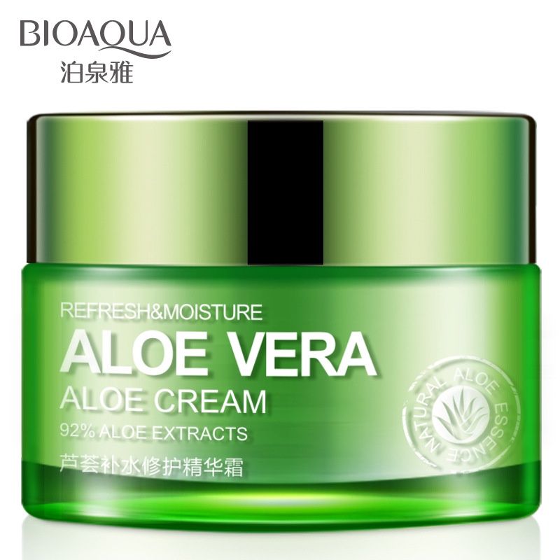 SayHi BioAQUA Aloe Vera Moisturizing Essence Cream 芦荟补水美肌精华霜 保湿 收缩毛孔 改善黯沉 | Shopee Malaysia