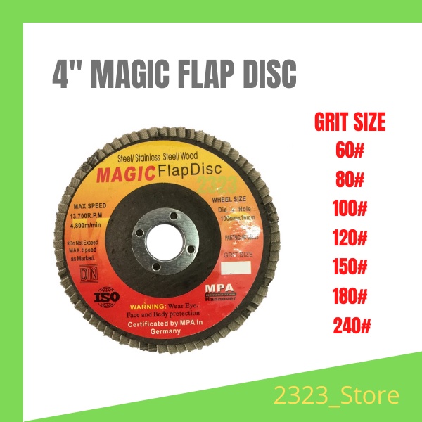 MAGIC FLAP DISC 4 INCH GRINDER ABRASIVE FLAP DISC SANDING GRINDER DISC ...