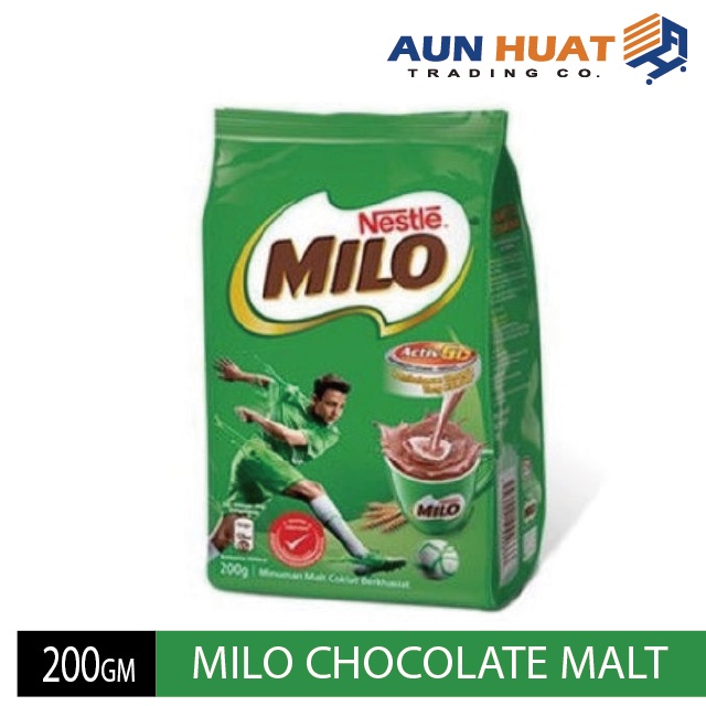 NESTLE MILO ACTIV-GO CHOCOLATE MALT POWDER Softpack 200G | Shopee Malaysia