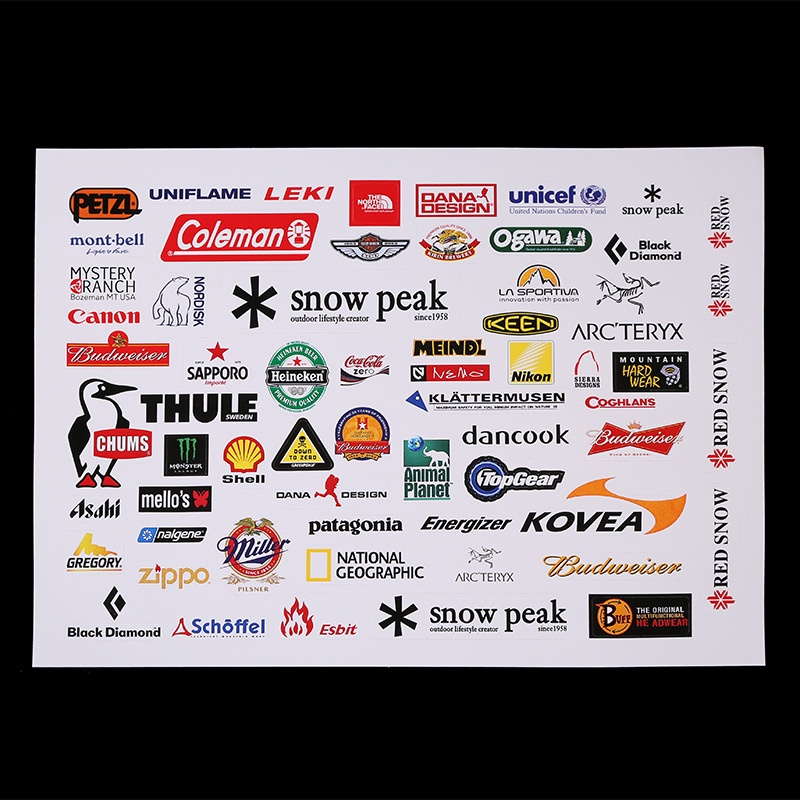 Sticker Set Stickers Coleman DOD MSR Snow Peak Soto Chums Discovery ...