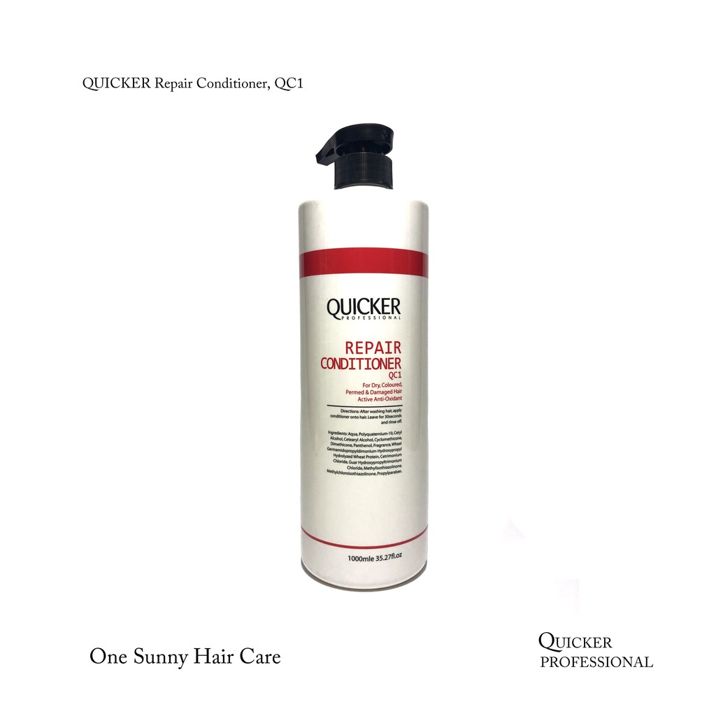 QUICKER QC1 REPAIR CONDITIONER-300ML-DRY DAMAGED COLORED REBONDING PERM ...