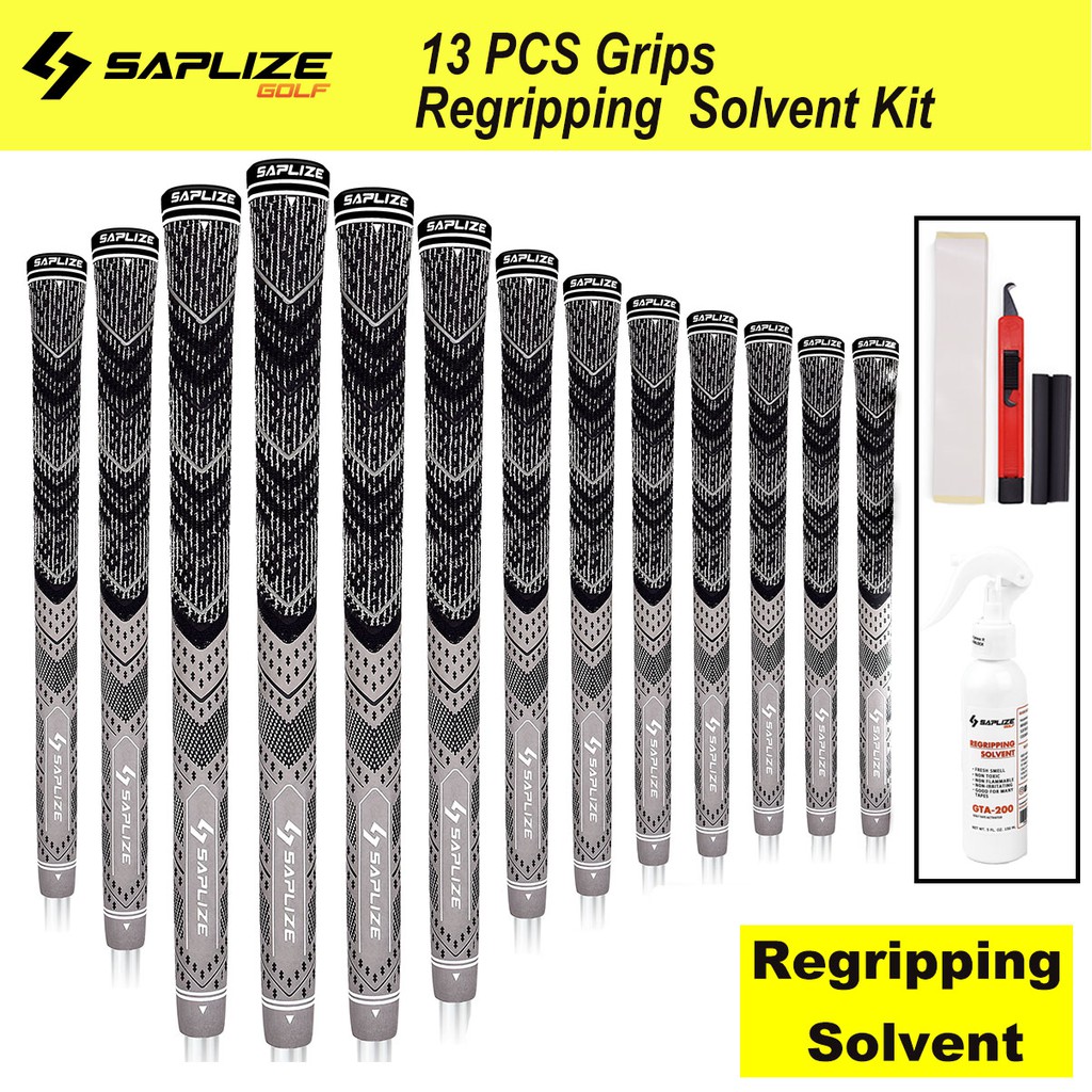 SAPLIZE 13 Pcs Golf Grips with Solvent Kits , CL05 Grips Pack With ...