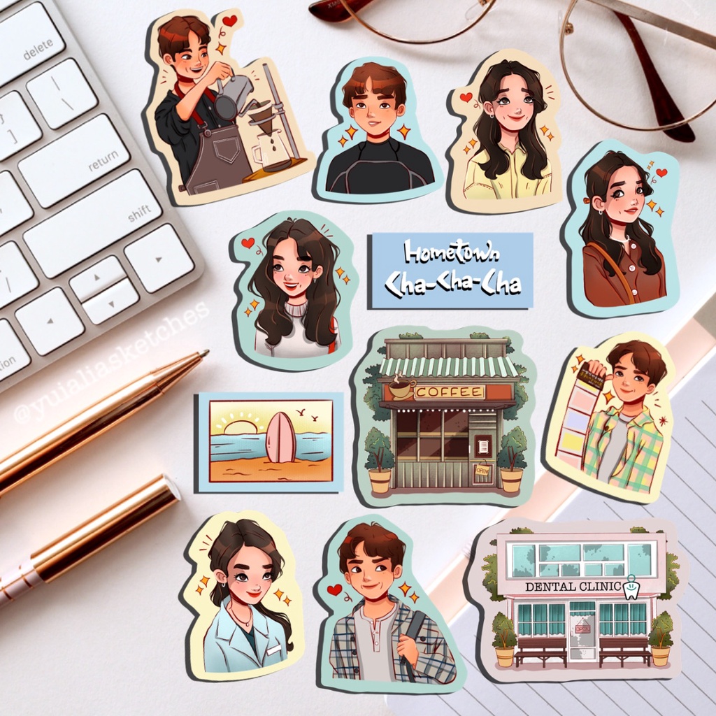 READY STOCK Hometown ChaChaCha - 12pcs Fun Cute Creative Decorative ...