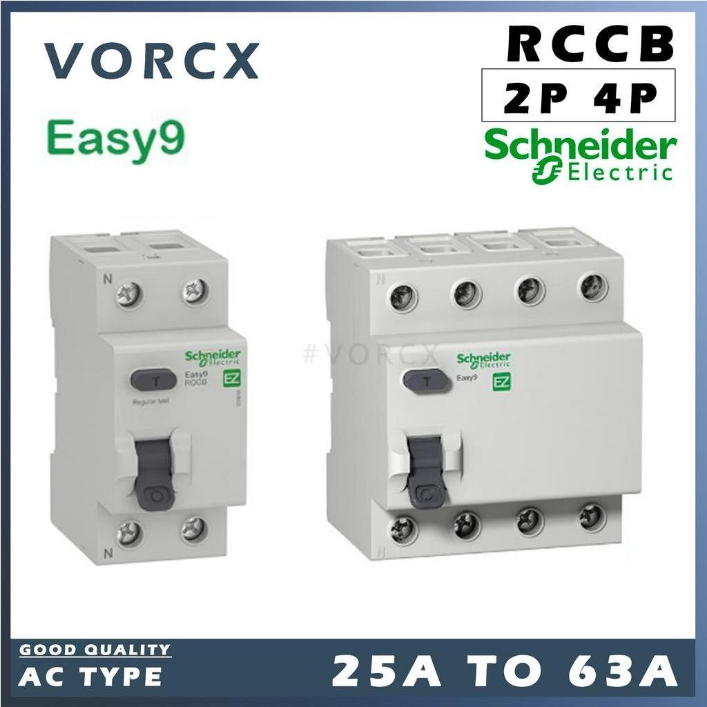 Schneider Easy9 RCCB 2P 4P 25A 40A 63A | Shopee Malaysia