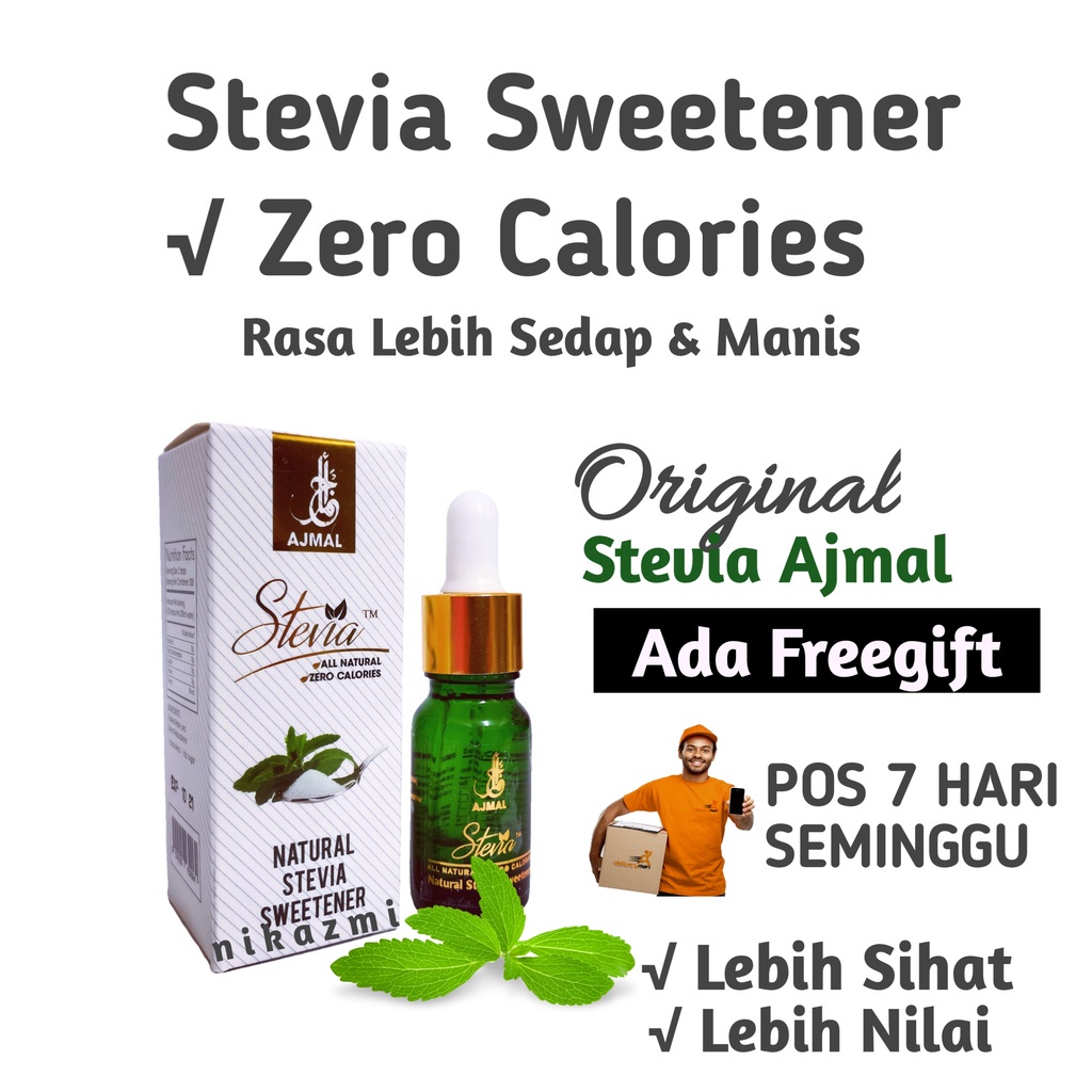 Ajmal Stevia (Nama baru ALAJMAL) Sweetener Zero Calories Sugar ...