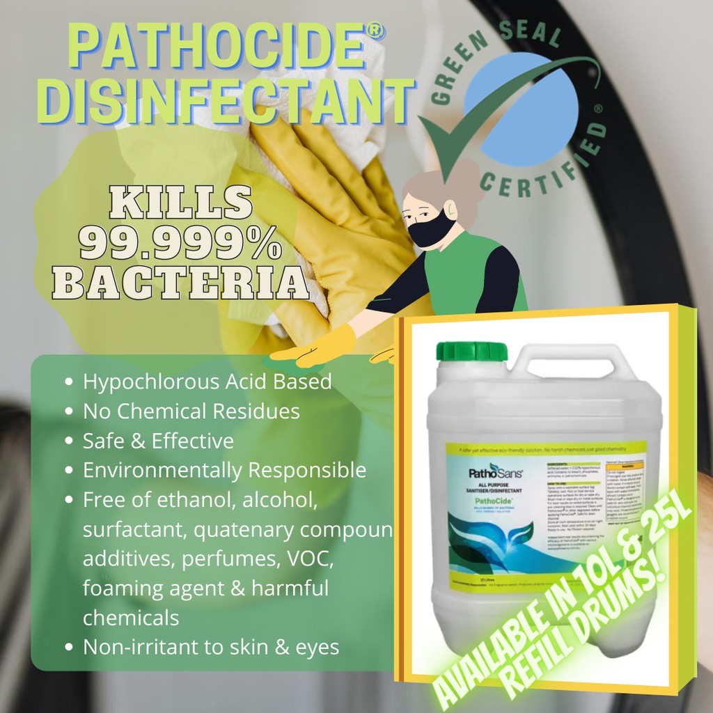 PathoCide® Electrolyzed water HOCl Disinfectant/ Sanitizer (10Litre ...