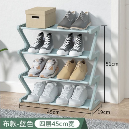 Portable 4 and 3 Layer Zig Zag Shoe Rack/Portable Shoe Rack | Shopee ...