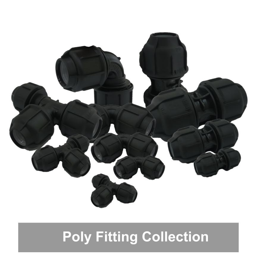 20 Units X Penyambung Poly Fitting 32 mm 1" Equal Bend Socket Tee ...