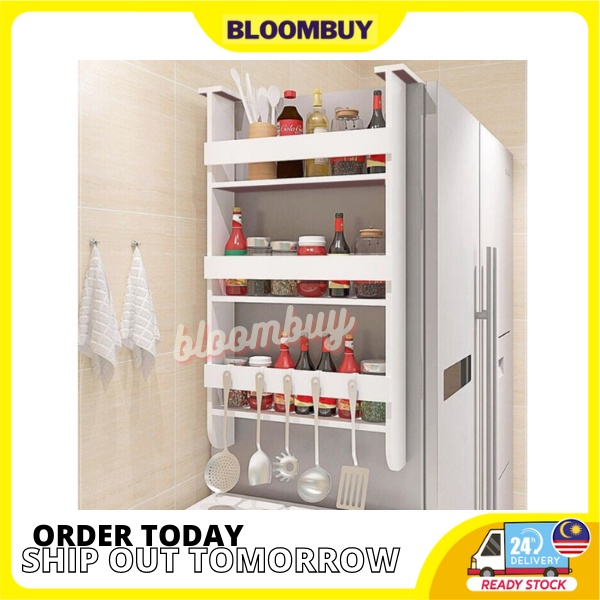 Multi-Function Kitchen Rack Household Storage Rack Side Wall Hanger ...