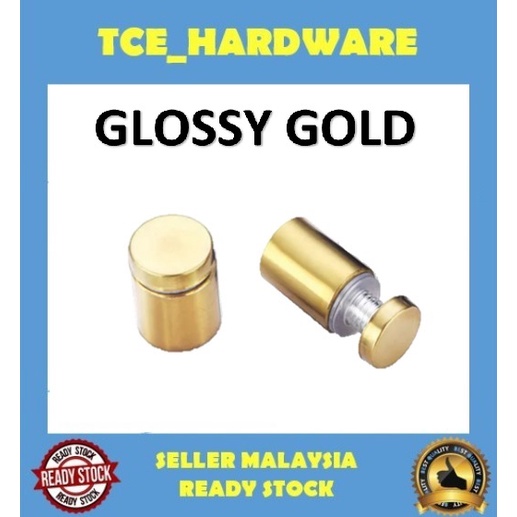 (Silver/Gold /Black) Advertising Signboard Screw Holder Stainless Steel ...