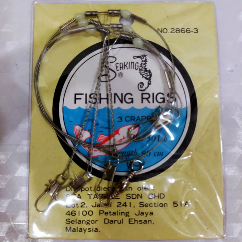 Perambut Seaking - 3 Way Fishing Rig stainless steel wire | Shopee Malaysia