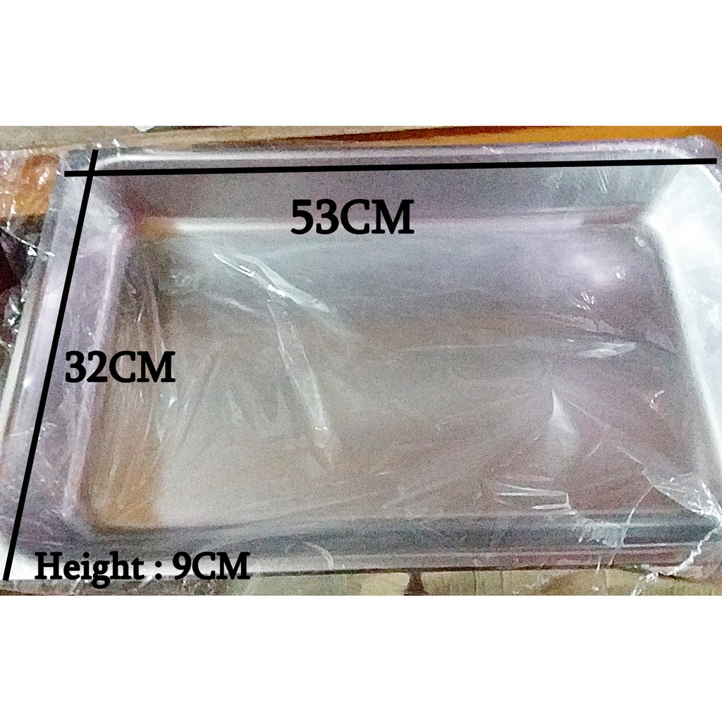 Full Size Stainless Steel Buffet Food Pan 9cm high | Shopee Malaysia