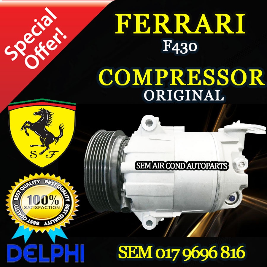FERRARI F430 6PK ORIGINAL DELPHI COMPRESSOR/ KOMPRESOR (CAR AIRCOND ...