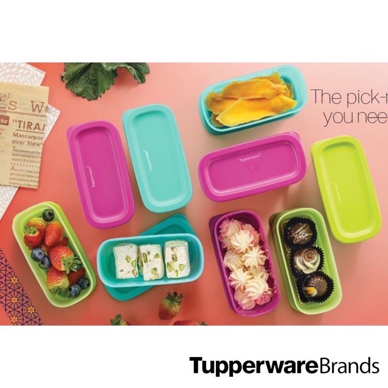 💥Ready Stock!💥Tupperware Cubix Mini Rectangular 250ml (2pcs) | Shopee ...