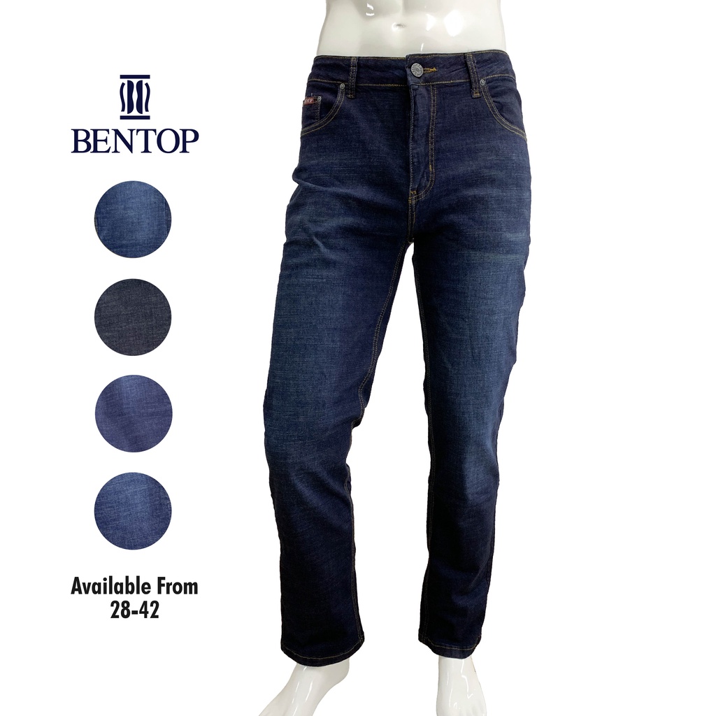 BENTOP Jeans Straight Cut 7106JS-L | Shopee Malaysia