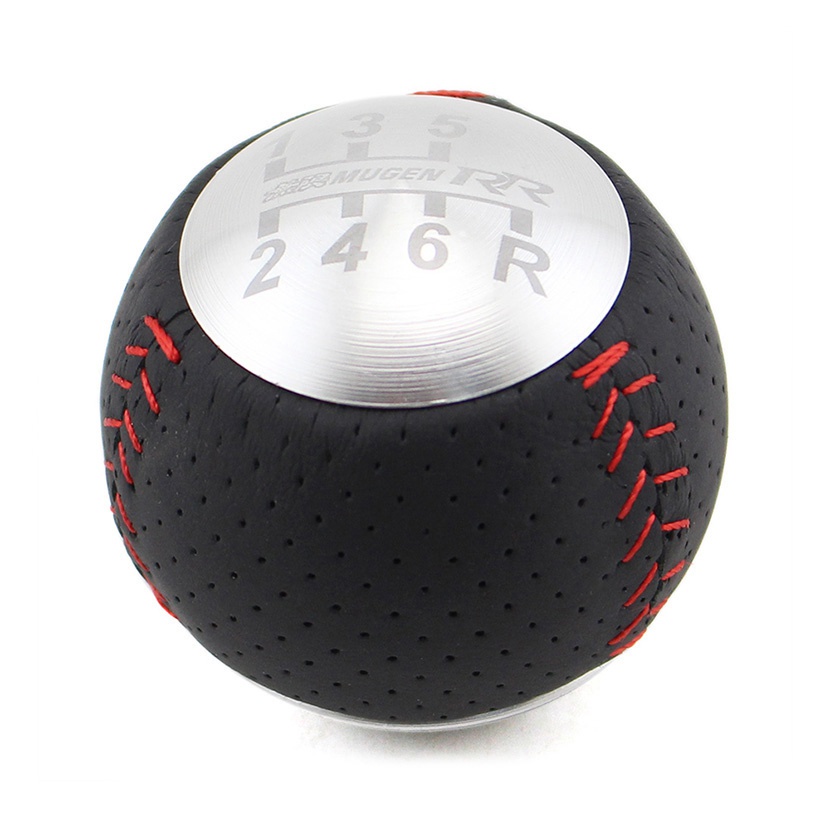 JDM Mugen R 5/6 Speed Leather gear shift knob for HONDA CRZ Type R ...