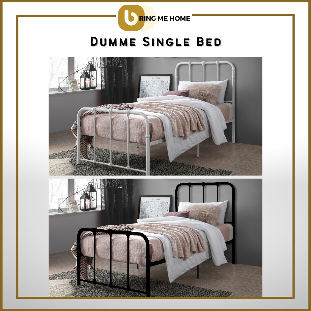 DOMME Katil Single Bed Frame Single Metal Bed Single Katil Divan Single ...