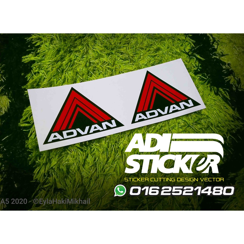 Sticker advan segitiga untuk fender | Shopee Malaysia