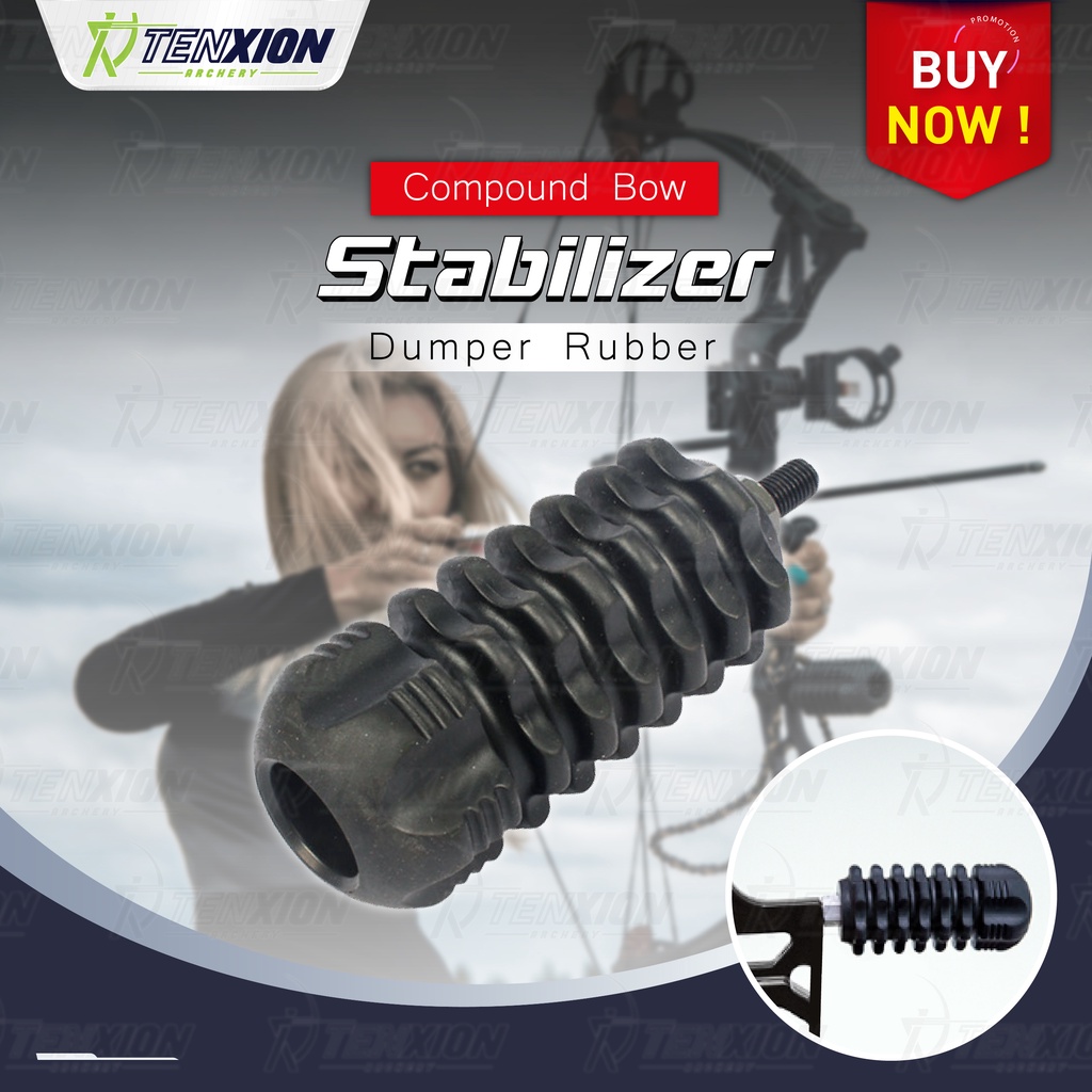 Tenxion Archery Stabilizer Compound Recurve Bow Damper Rubber Topoint ...