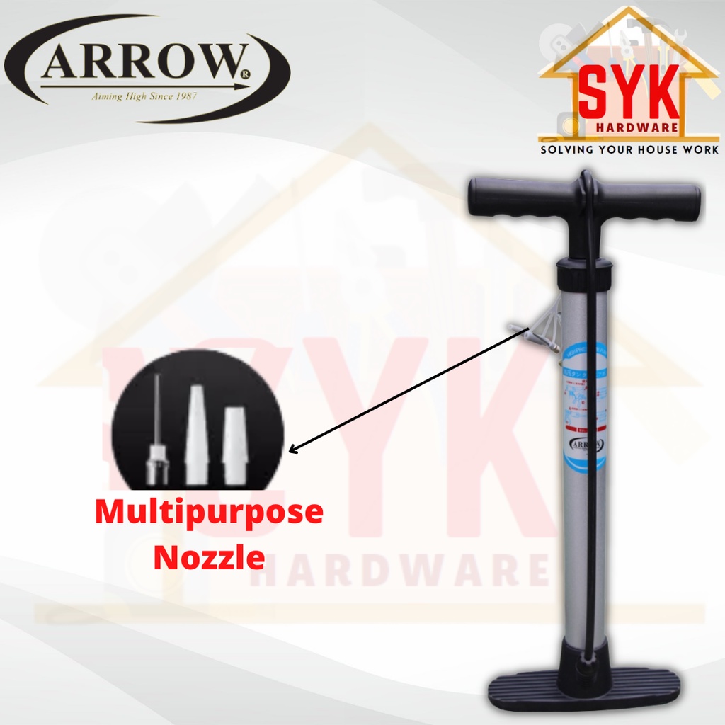SYK Arrow A70000 High Pressure Hand Pump Bicycle Car Air Pump Pam Angin ...