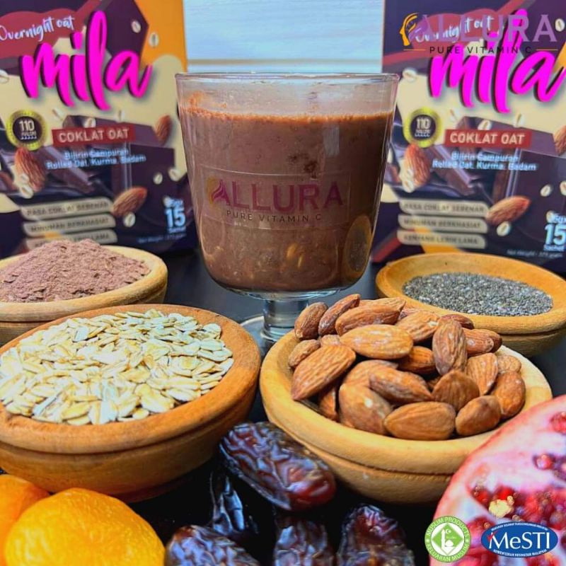 MILA OAT MEAL REPLACEMENT COKLAT DAN STRAWBERRY | Shopee Malaysia
