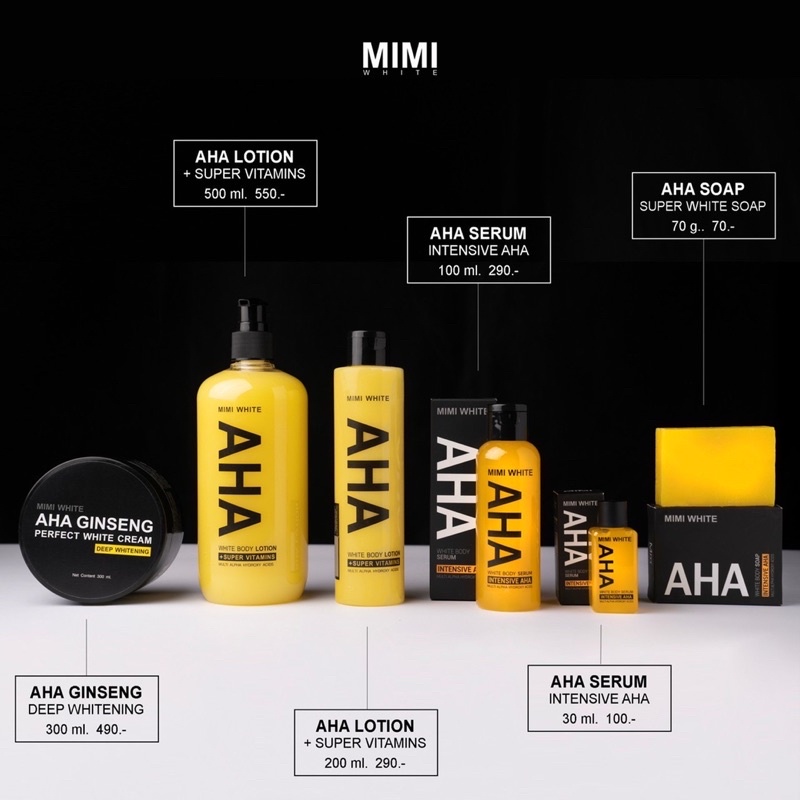 MIMI WHITE AHHA LOTION100 ML // LOTION AHHA // Lotion viral ready stock ...