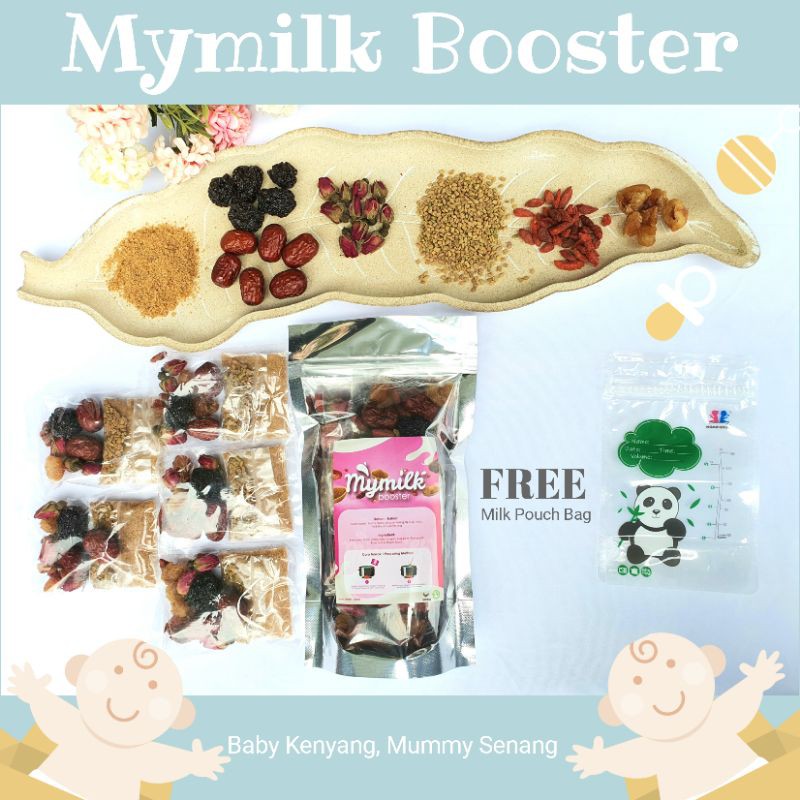 🌋 BEST MILK BOOSTER!! 🎁 + Mymilk Booster Tambah Susu Badan Berkualiti | Shopee Malaysia