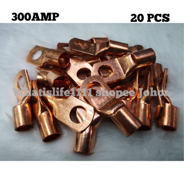 CABLE LUG 300AMP 20PCS 300A WELDING LUGS WIRE LUGS EYELESTS CABLE CLIP ...