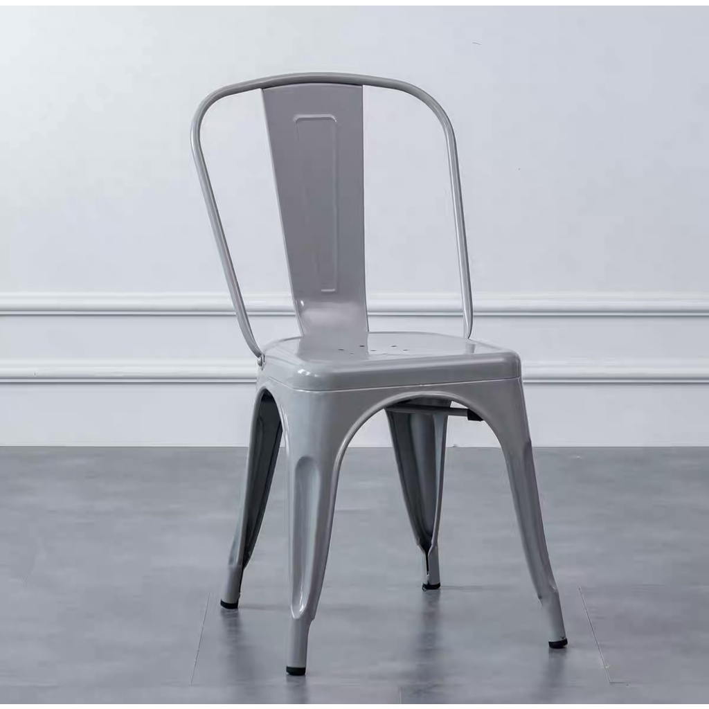 Tolix Iron Metal Chair Industrial Retro Stackable Dining Cafe ...
