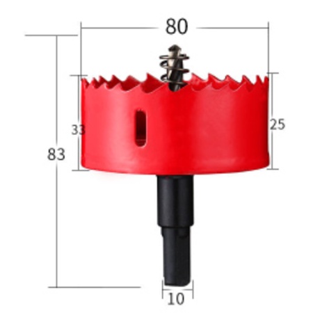 M42 50-100mm Bi-Metal Drilling Hole Saw Drill Bit Cutter for Aluminum ...
