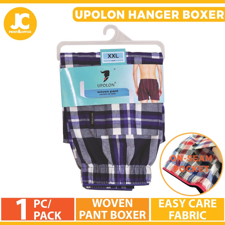 JCP x UPOLON Fashion Grid Mens Boxer Briefs Boy Beach Shorts Underwear ...