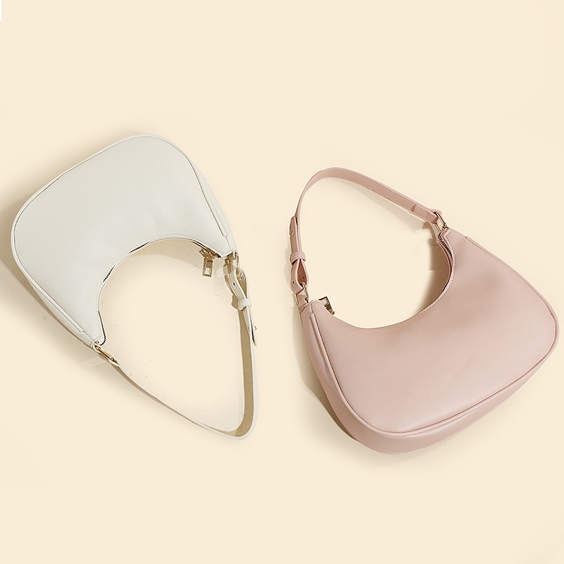 High sense armpit bag half moon bag women's new minority design sense ...