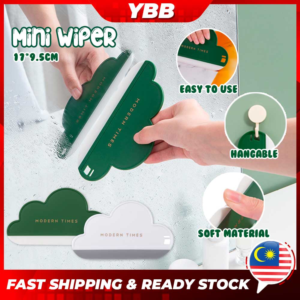 YBB Shower Squeegee Glass Wiper Scraper Shower Squeegee Cleaner Bathroom Mirror Wiper Scraper ...