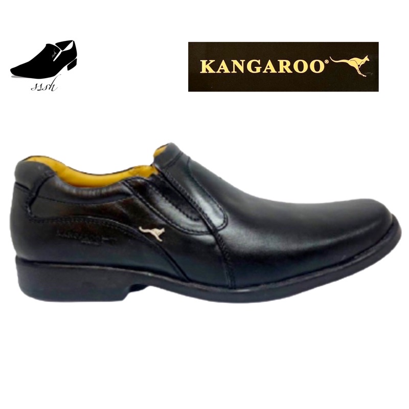 Original kangaroo men’s full leather officer formal shoes 8707 | Shopee ...