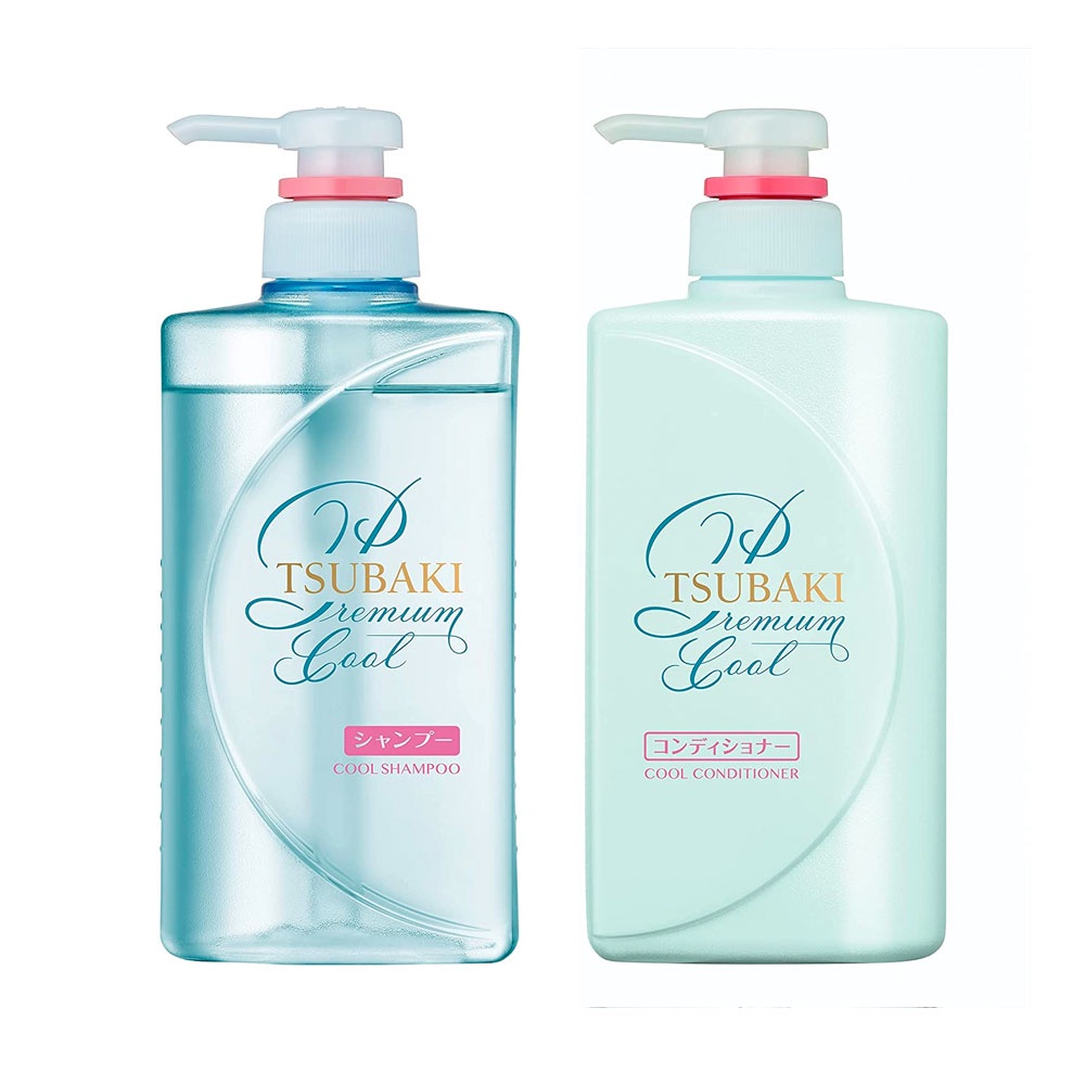 Tsubaki Premium Cool Shampoo & Conditioner Pair Set (490ml x2) | Shopee ...