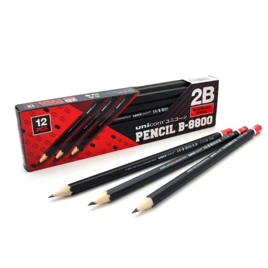 Unicorn 2B Pencil B-8800 (1 box 12’s) | Shopee Malaysia