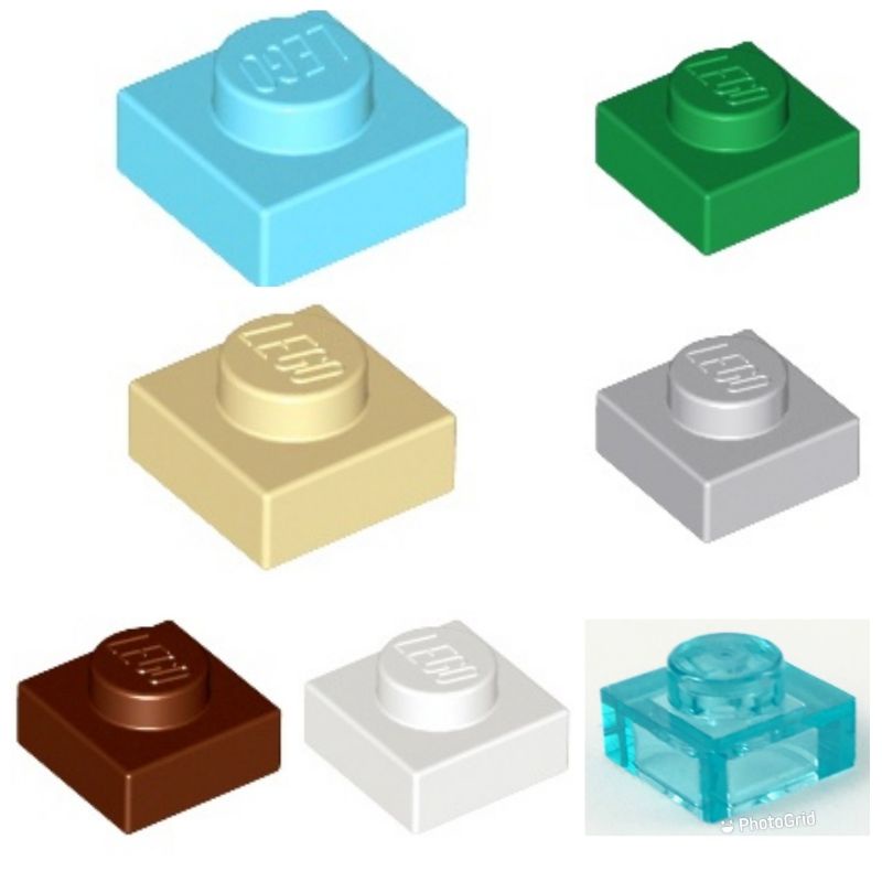 LEGO PARTS 3024 Plate 1 x 1 | Shopee Malaysia