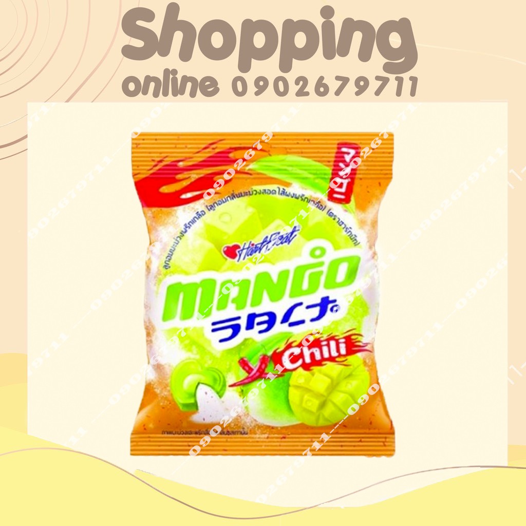 Hartbeat Mango Salt Chili Thai Salt Mango Candy - 120gr | Shopee Malaysia