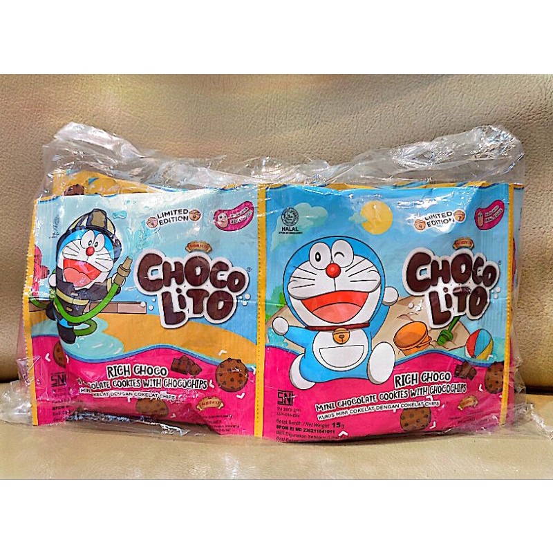 Choco Lito Mini cookies Doraemon Contents 10 Sachets/Zipper | Shopee ...
