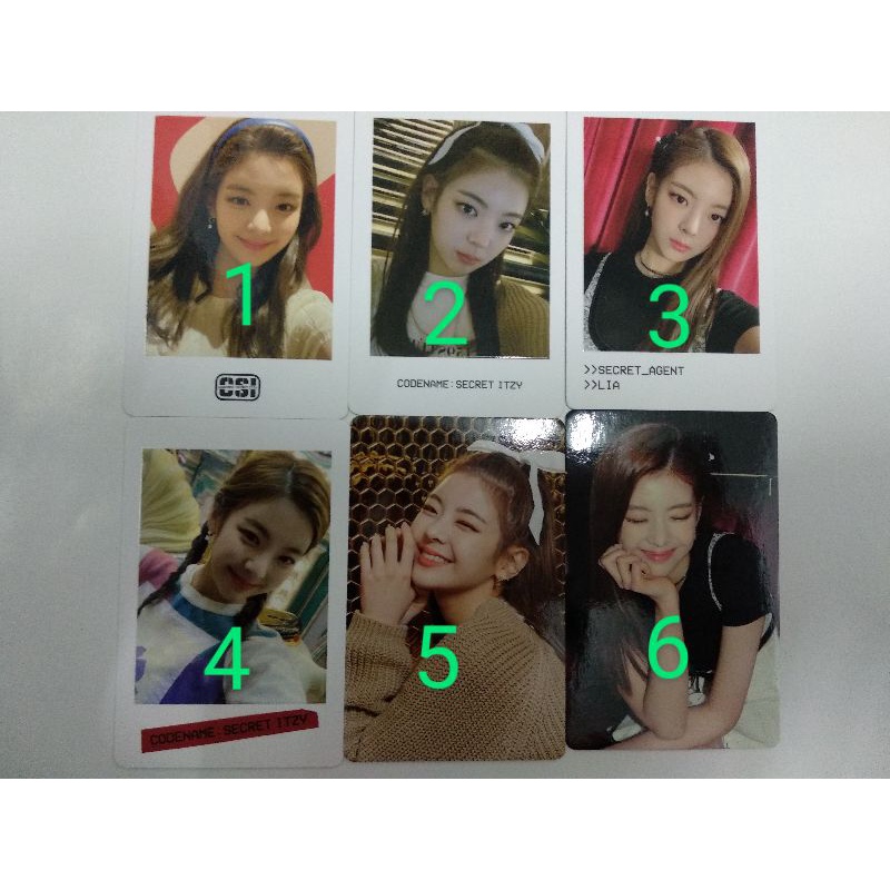 ITZY Codename Secret ITZY Lia trading cards / photocards | Shopee Malaysia