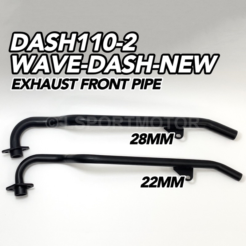 HONDA DASH110-2 / WAVE DASH-NEW EXHAUST FRONT PIPE EKZOS MUFFLER PIPE ...