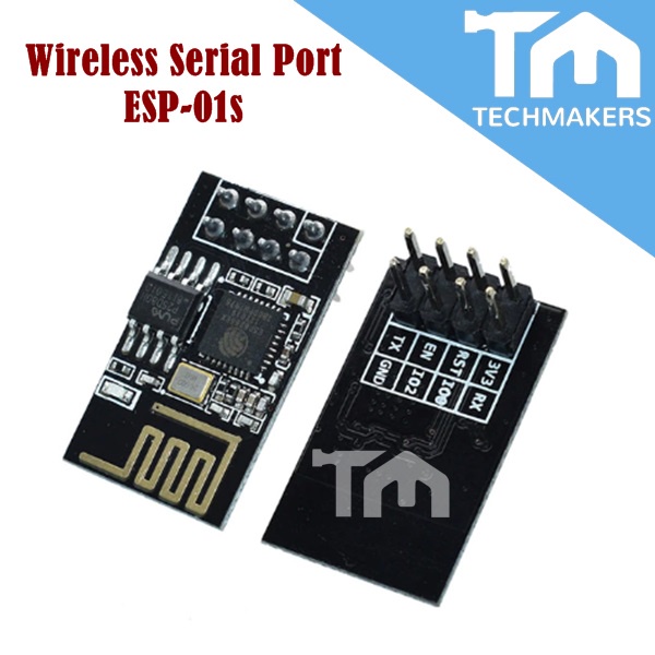 ESP-01/ ESP-01S Wi-Fi Serial Transceiver Module (ESP8266) Adapter ...