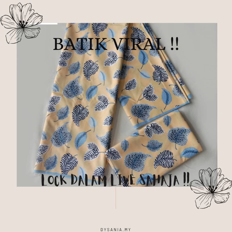 BATIK VIRAL LOCK DALAM LIVE !! | Shopee Malaysia