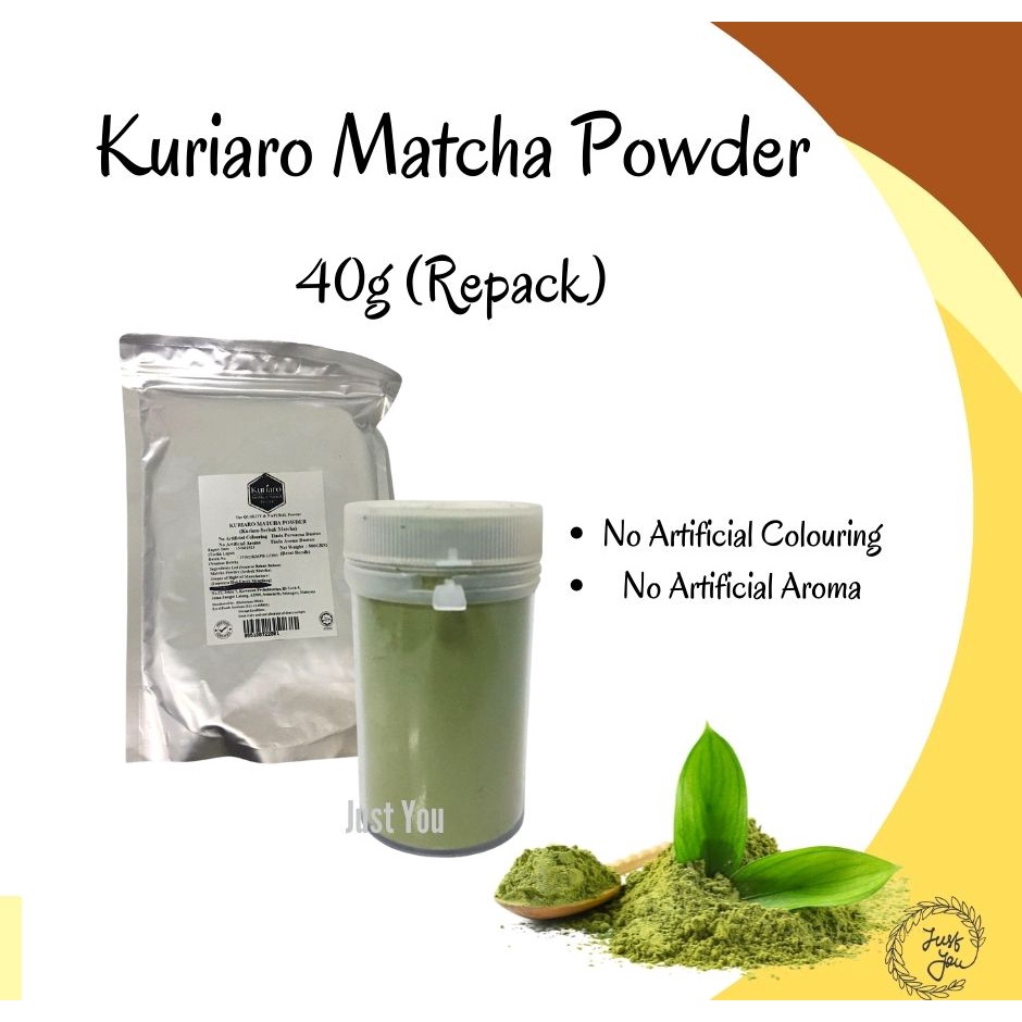 Premium Kuriaro 100% Pure Matcha Powder Serbuk Matcha 抹茶粉 40g [Repack ...